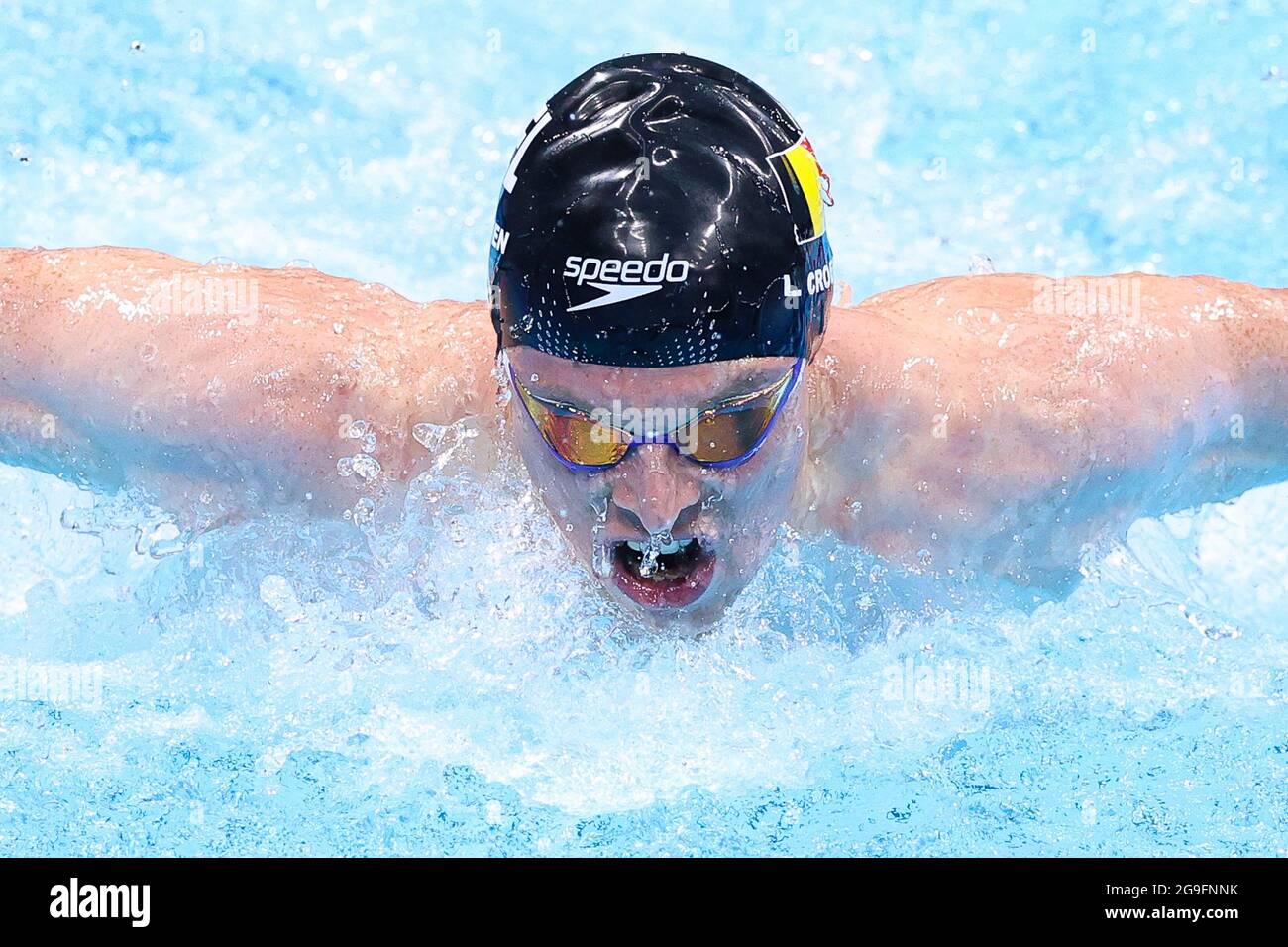 Belgian Louis Croenen pictured in action during the series of the men ...