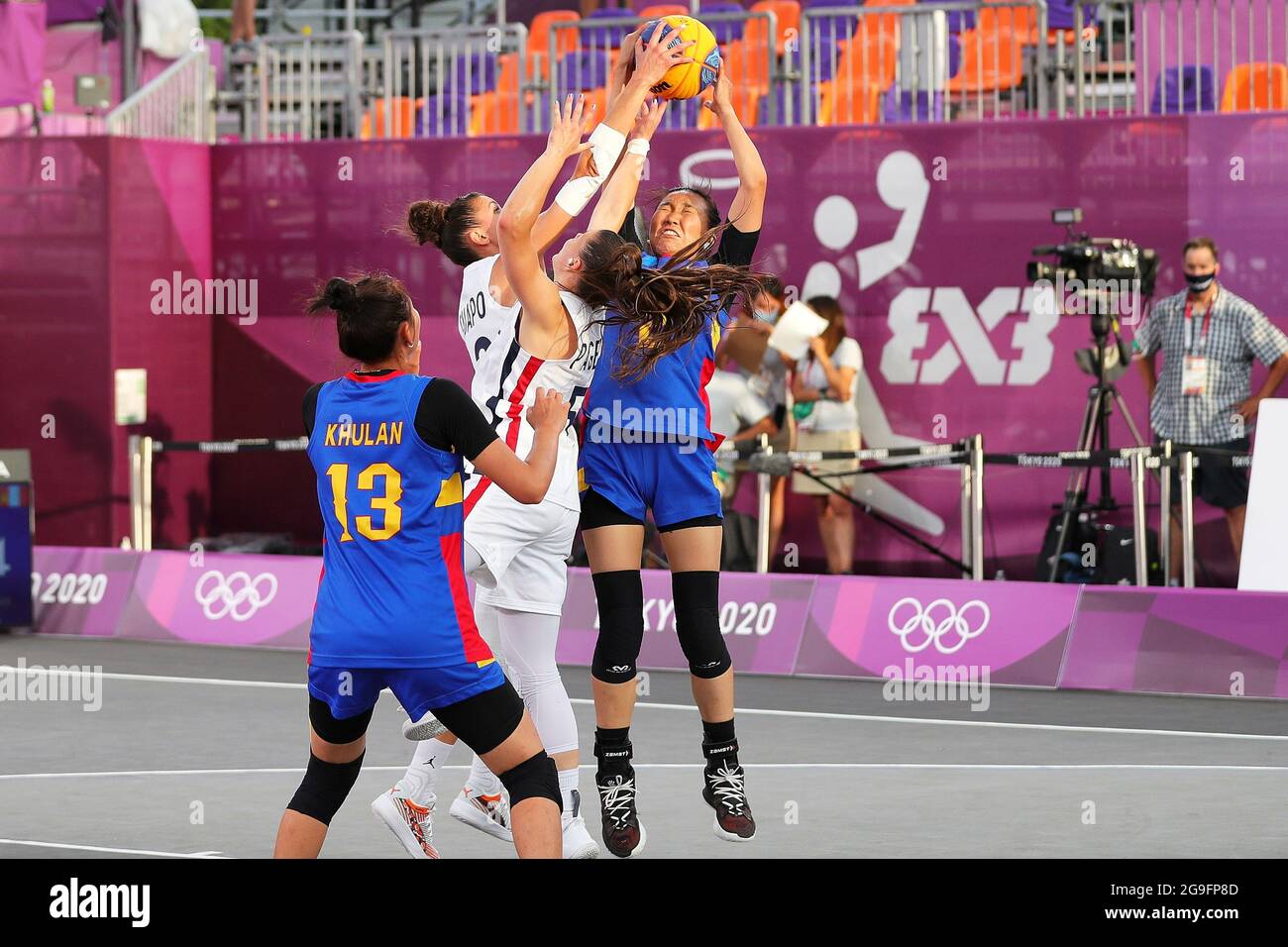 Tokyo, Japan. 26th July 2021. Solongo BAYASGALAN (14) of Mongolia during the Olympic Games Tokyo ...
