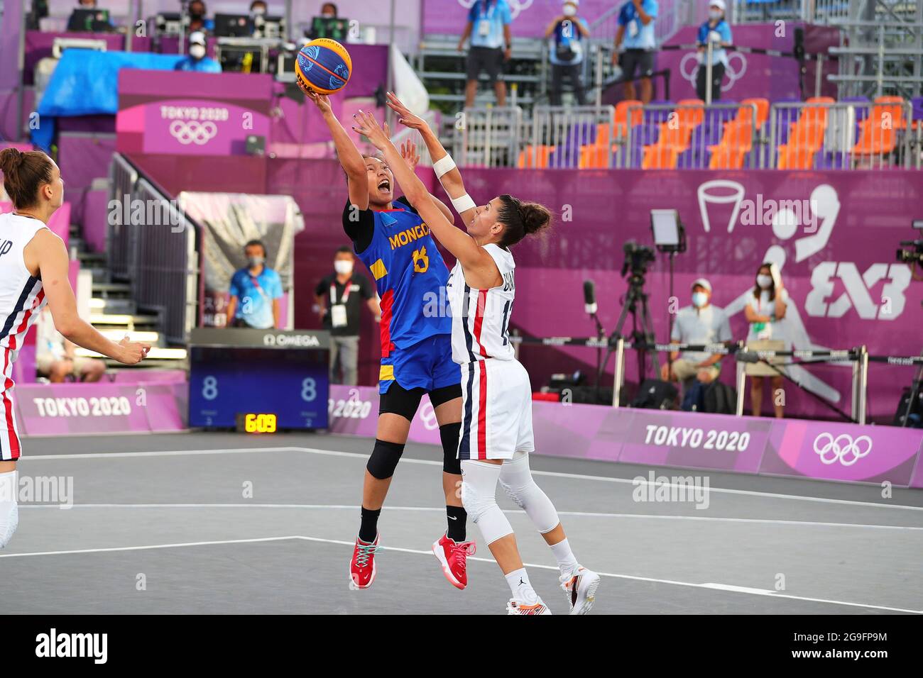 Tokyo, Japan. 26th July 2021. Khulan ONOLBAATAR (13) of Mongolia during ...