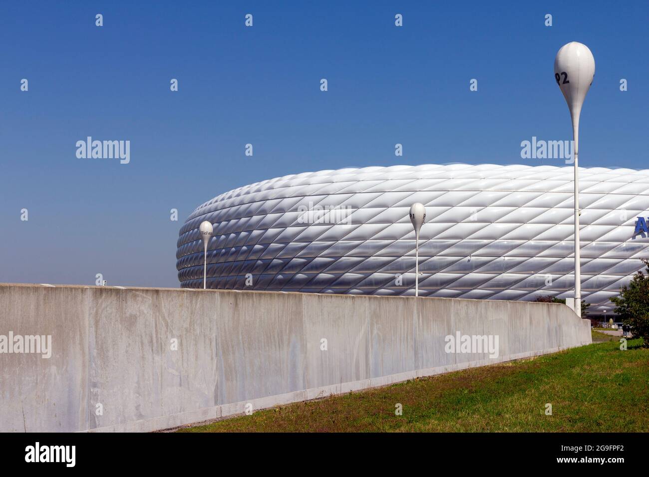 Munich, Germany - 08 26 2011: Allianz Arena stadium in Munich, Germany ...