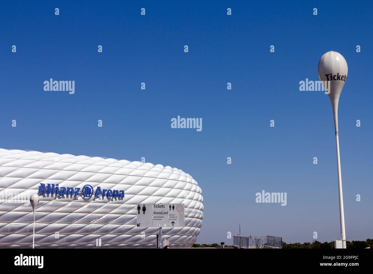 Munich, Germany - 08 26 2011: Allianz Arena stadium in Munich, Germany ...