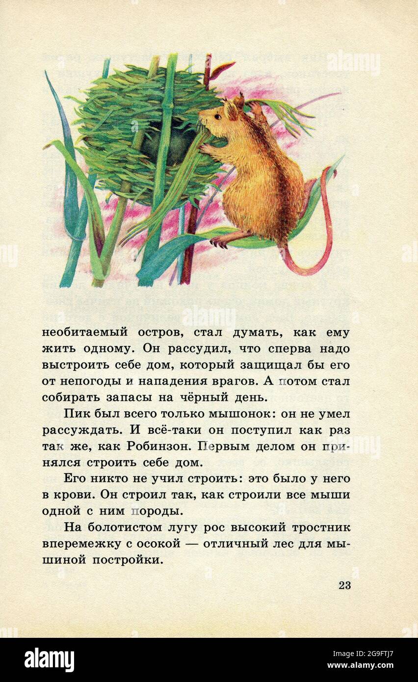 The Russian folk tale "Mouse Peak", by Vitaly Valentinovich Bianki ...