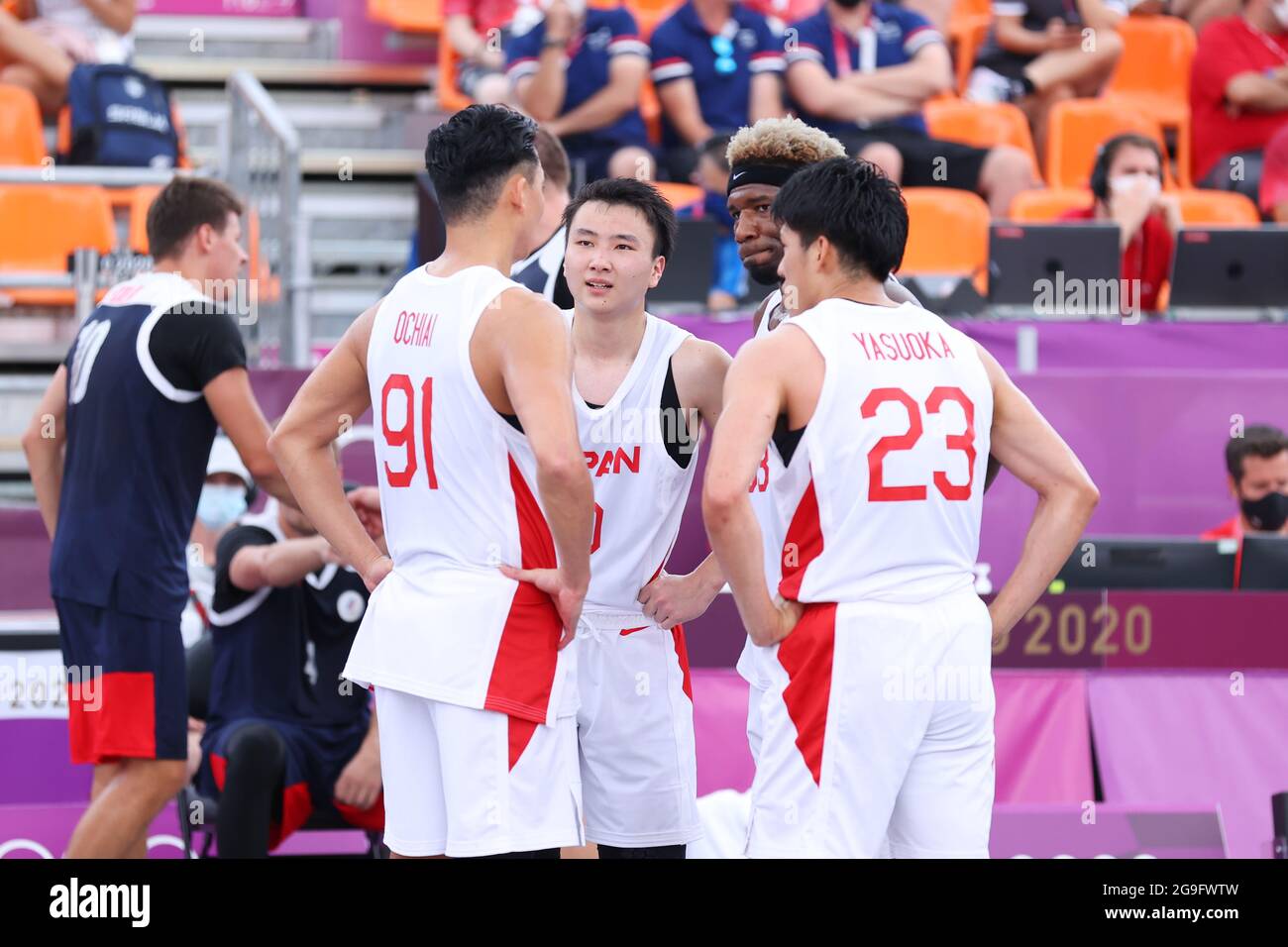 Tokyo, Japan. 26th July, 2021. Japan team group (JPN) 3x3 Basketball ...