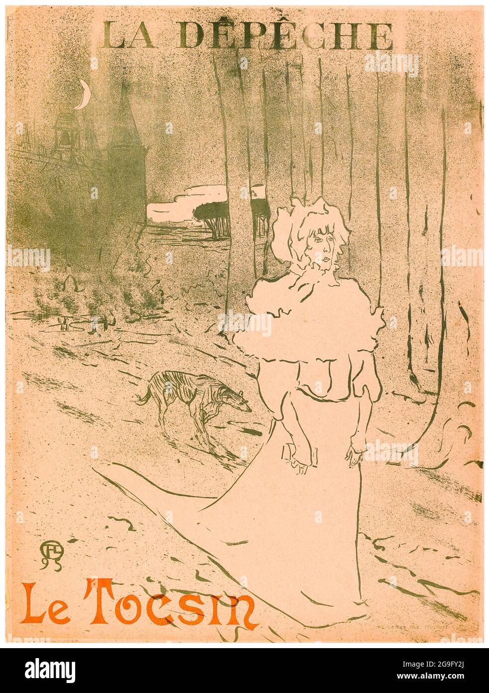 Henri de Toulouse-Lautrec, Le Tocsin, poster, 1895 Stock Photo - Alamy