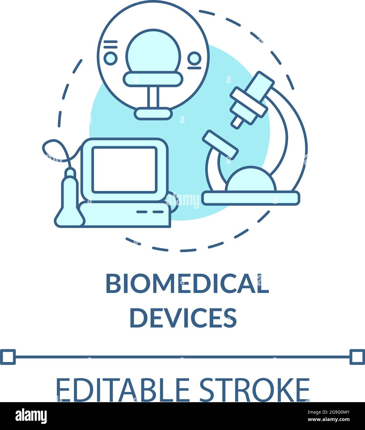 Biomedical devices concept icon Stock Vector Image & Art - Alamy