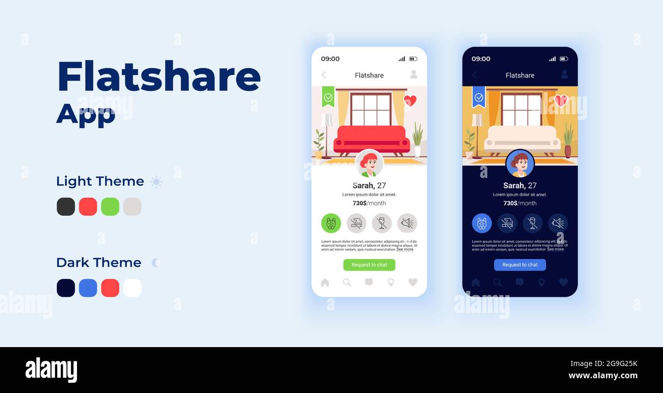 Flatshare rent Stock Vector Images - Alamy