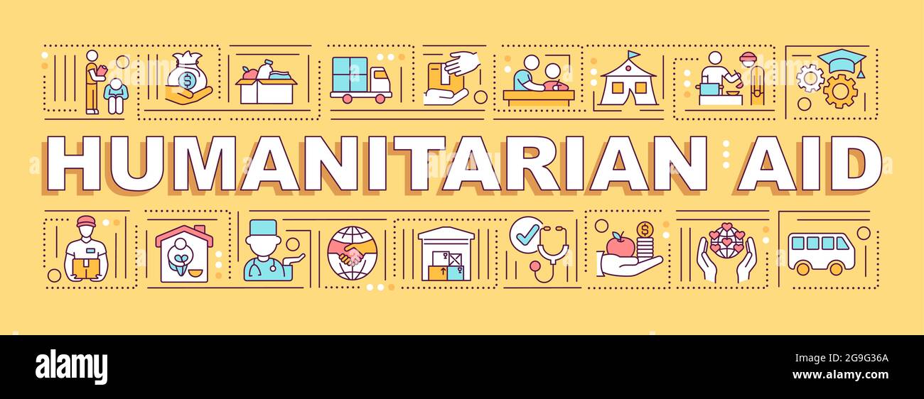 Humanitarian aid drawing Stock Vector Images - Alamy