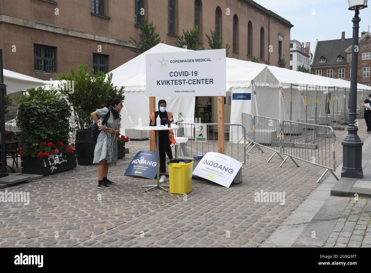 Copenhagen, Denmark., 26 July 2021,Sionce delta spreading in Denmark ...