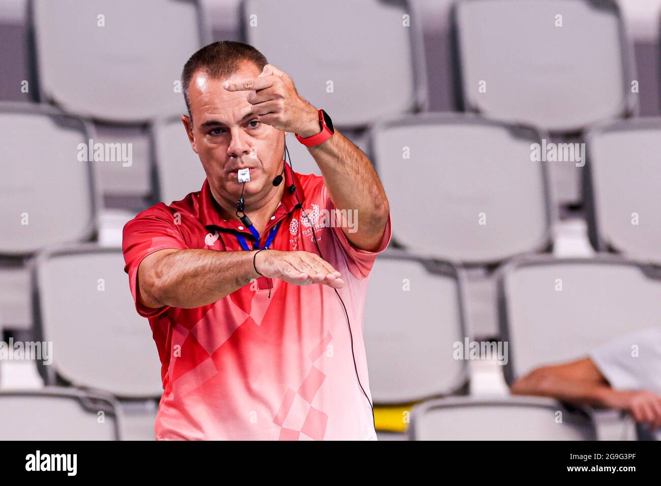 TOKYO, JAPAN - JULY 26: Referee Georgios Stavridis (GRE) during the ...