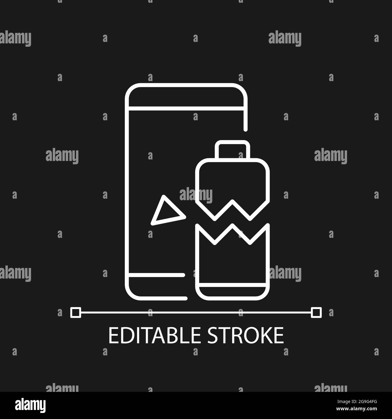 Mobile charging problem Stock Vector Images - Alamy