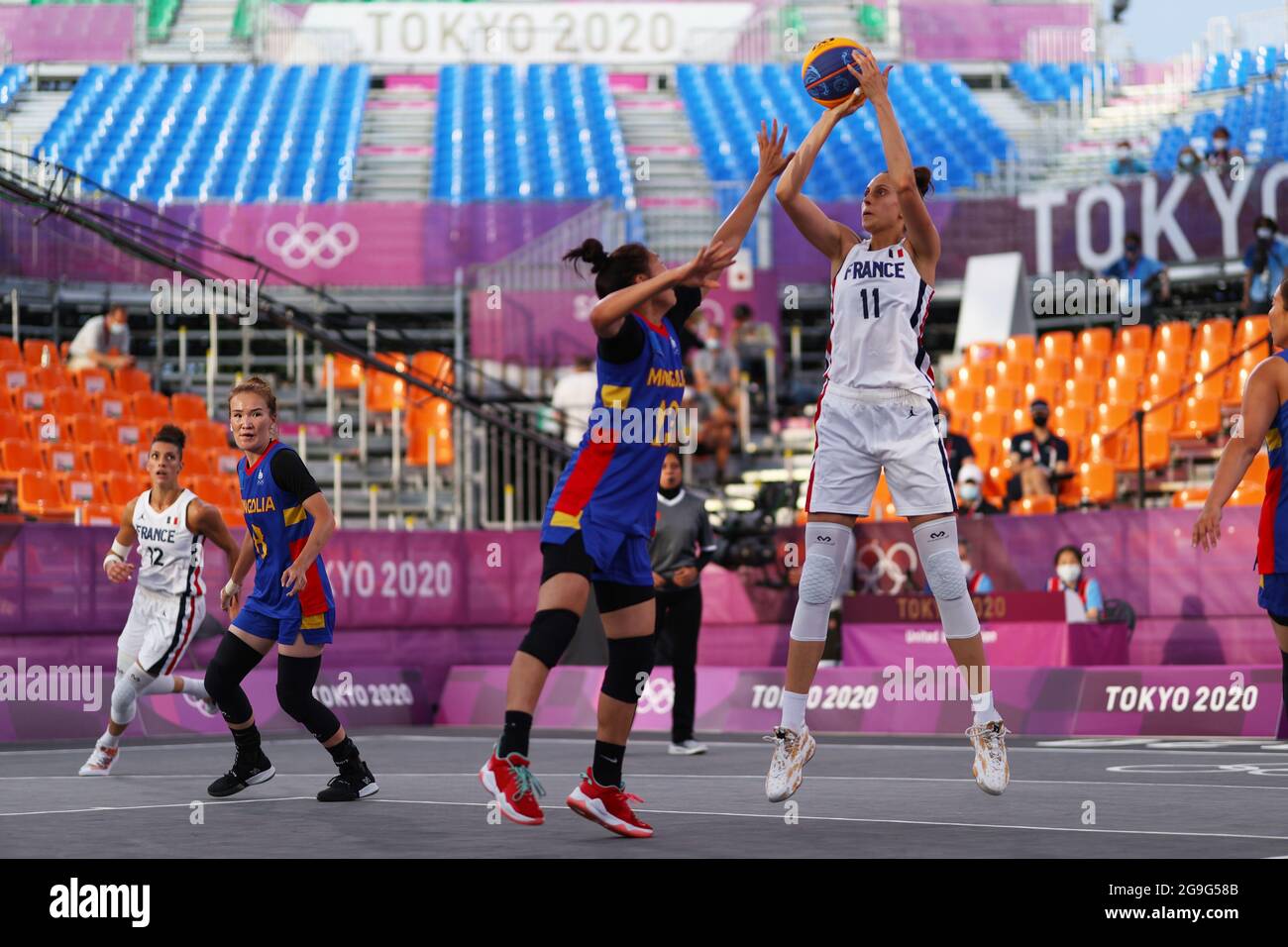 Tokyo, Japan. 26th July, 2021. Ana Maria Filip (FRA) 3x3 Basketball ...