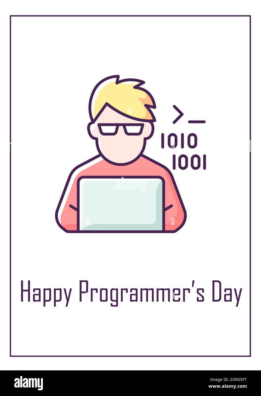 Programmer day poster Stock Vector Images - Alamy