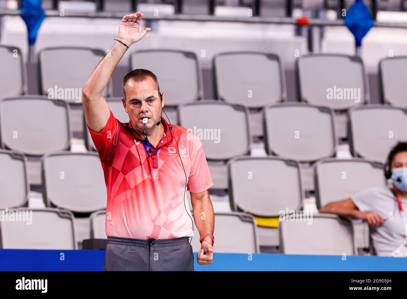 TOKYO, JAPAN - JULY 26: Referee Georgios Stavridis (GRE) during the ...
