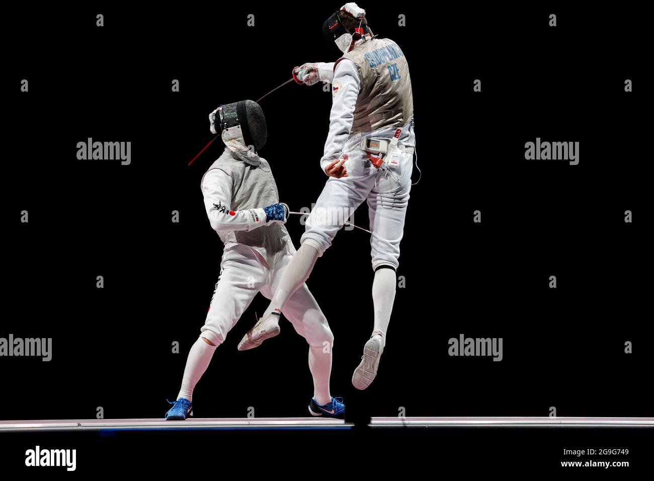 Chiba, Japan. 26th July, 2021. Fencing: Olympics, men's foil singles ...