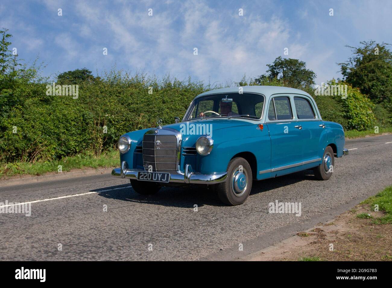 Vintage Blue Mercedes Benz High Resolution Stock Photography and Images ...