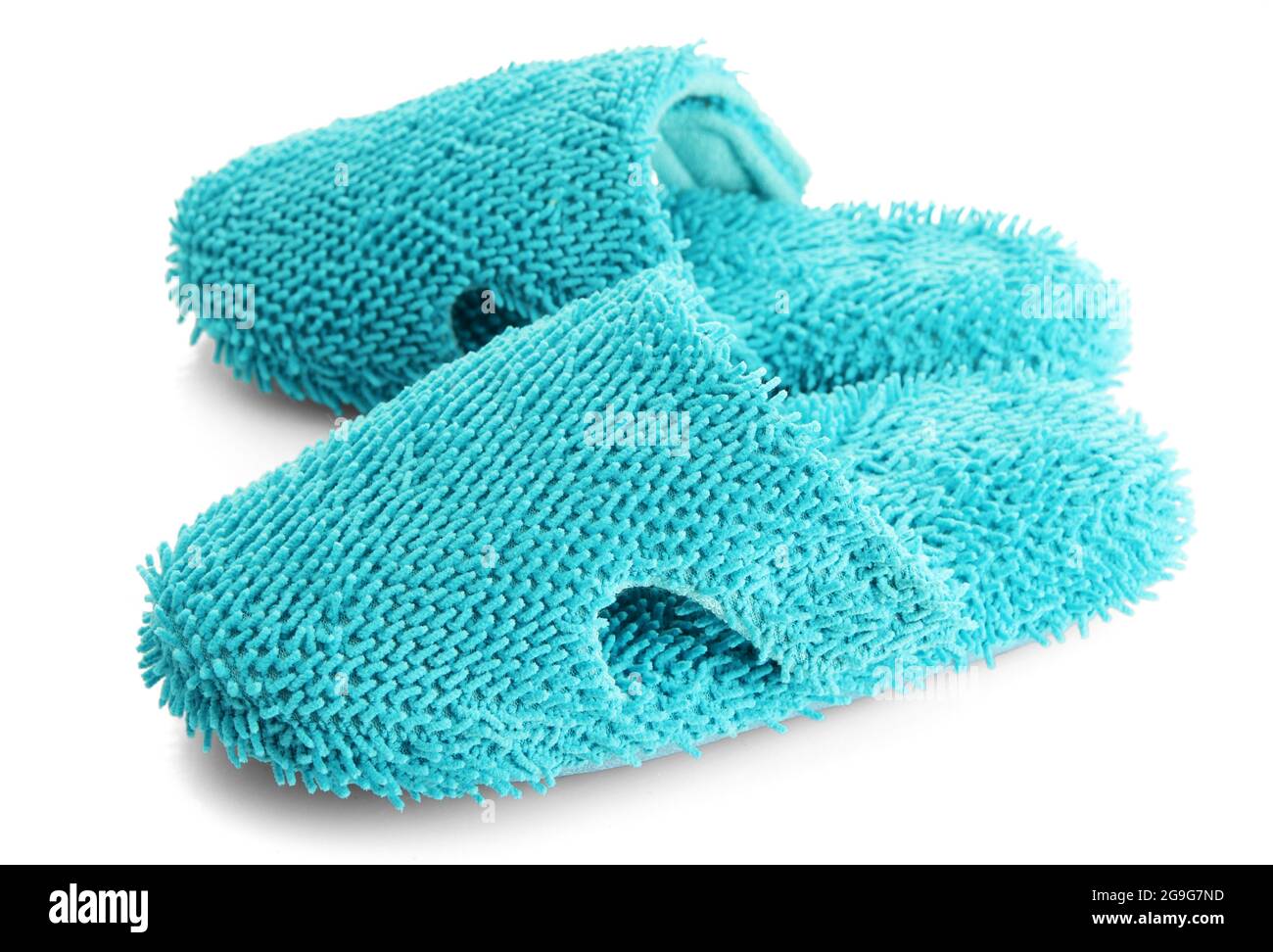 bright slippers, isolated on white Stock Photo - Alamy