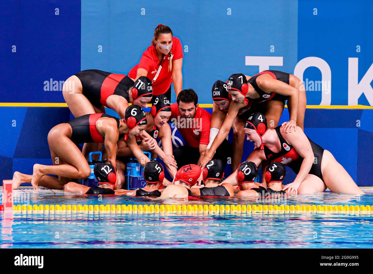 TOKYO, JAPAN - JULY 26: Shae la Roche of Canada, Gurpreet Sohi of ...