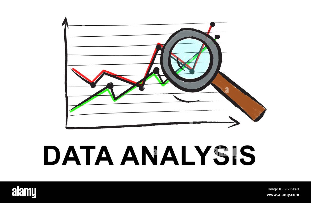 Illustration of a data analysis concept Stock Photo - Alamy