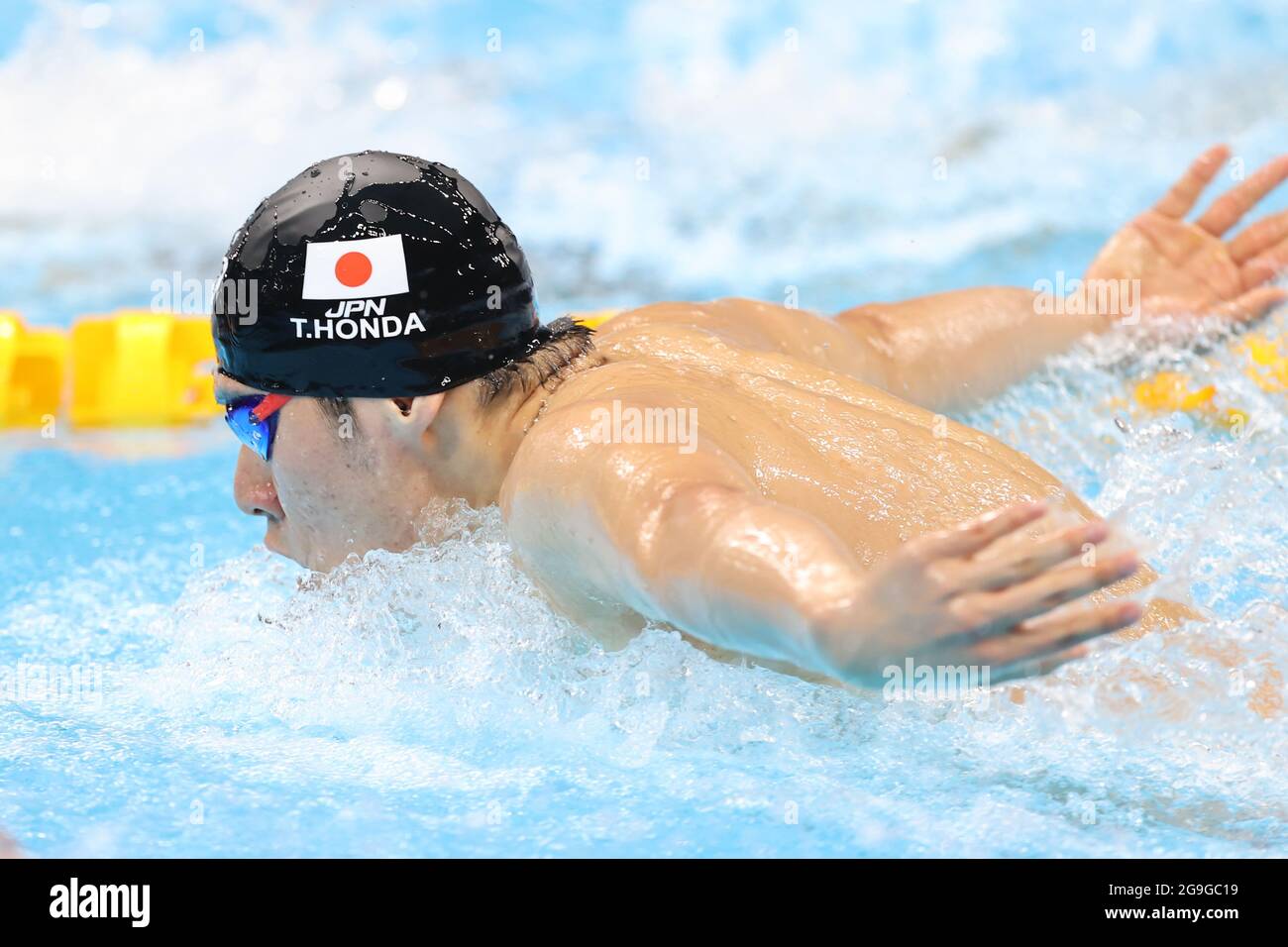Tokyo, Japan. 26th July, 2021. Tomoru Honda (JPN) Swimming : Men's 200m ...