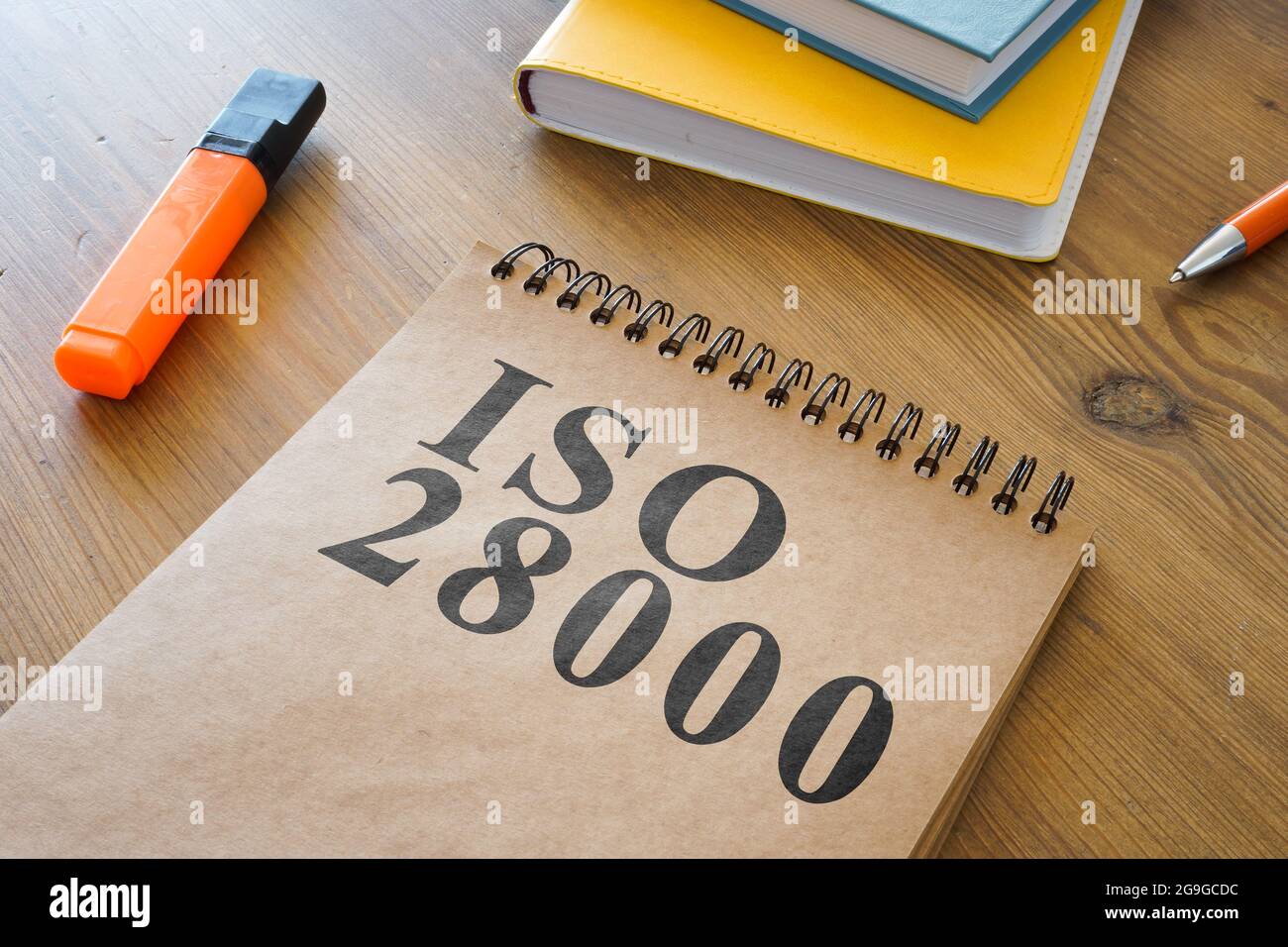 Requirements for the ISO 28000 and other papers on the table Stock ...