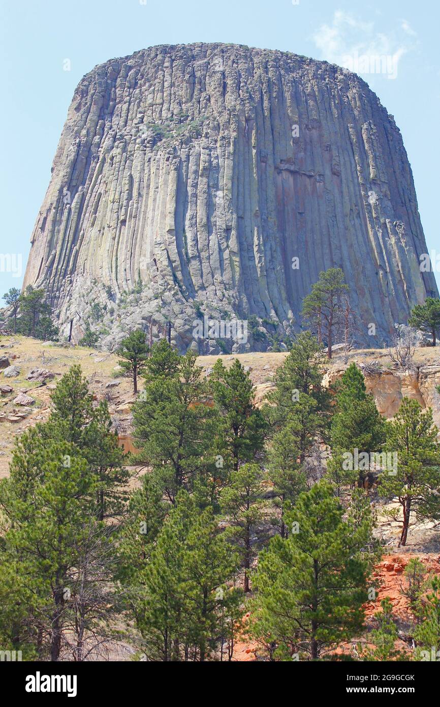 Devil's Tower National Monument, Wyoming Stock Photo - Alamy