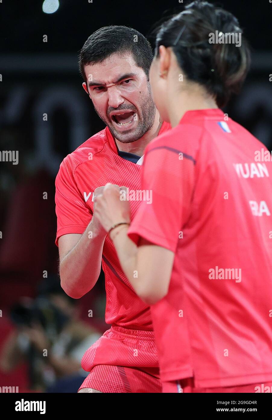 Tokyo, Japan. 26th July, 2021. Emmanuel Lebesson (L) /Yuan Jianan of ...