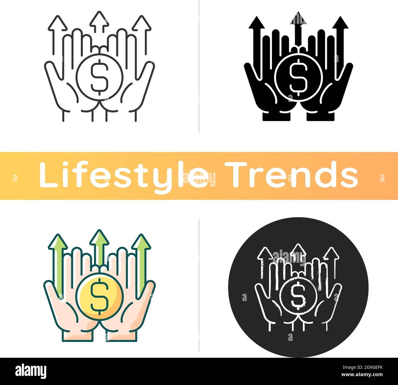 Wealth building icon Stock Vector Image & Art - Alamy