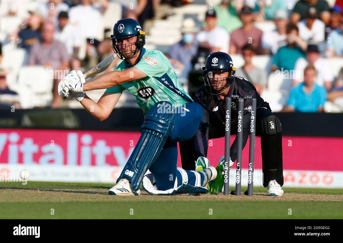 LONDON, ENGLAND - July 22: Will Jacks of Oval Invincibles during The ...