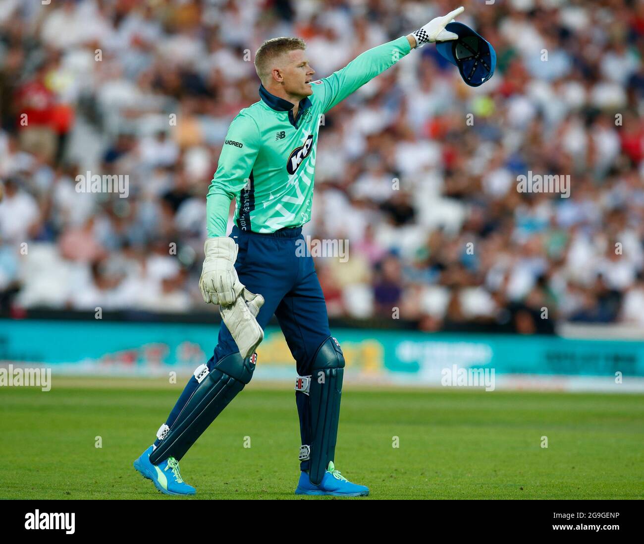 LONDON, ENGLAND - July 22: Sam Billings of Oval Invincibles during The ...