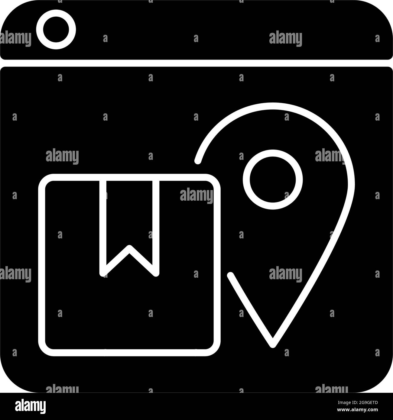 Order tracking black glyph icon Stock Vector Image & Art - Alamy