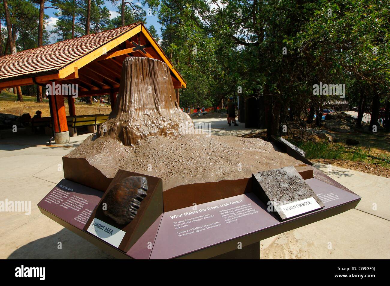 Model of Devil's Tower National Monument, Wyoming Stock Photo - Alamy