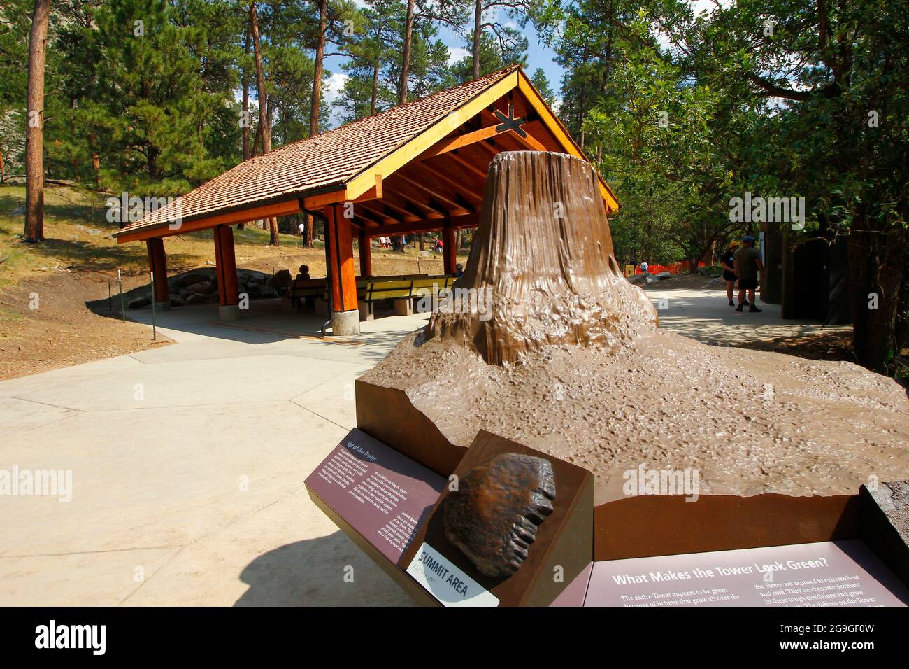 Model of Devil's Tower National Monument, Wyoming Stock Photo - Alamy
