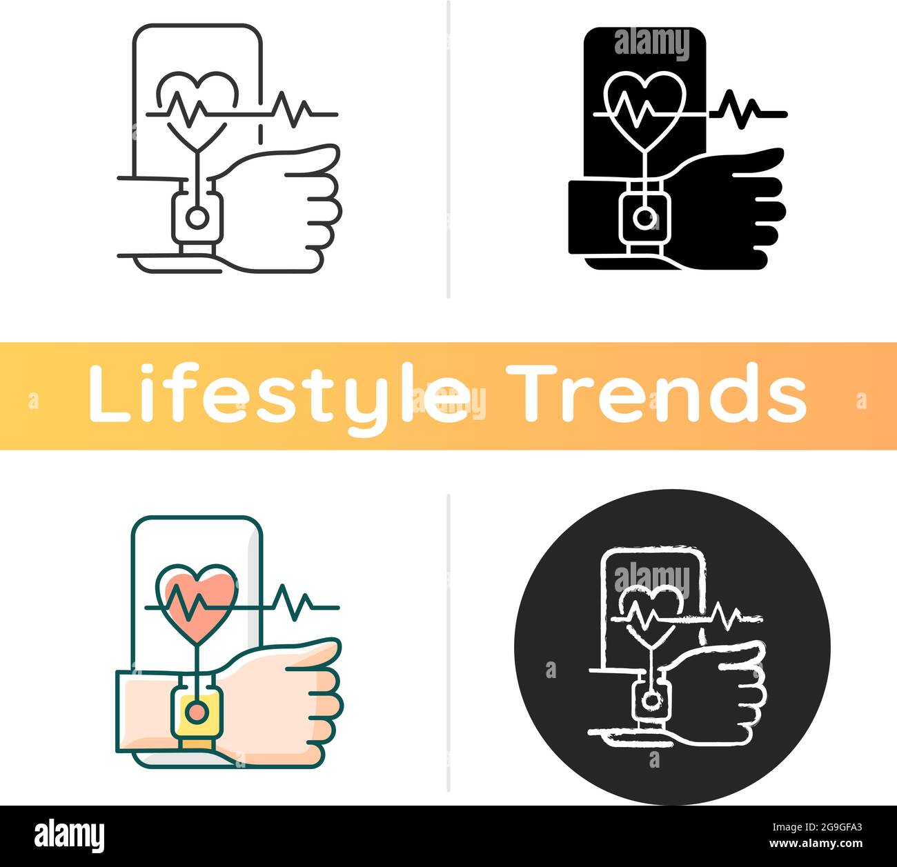 Health tracking icon Stock Vector Image & Art - Alamy