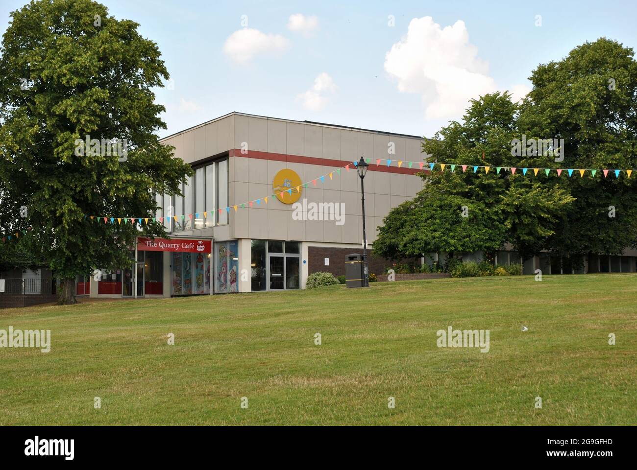 The Shrewsbury Quarry Swimming And Fitness Centre showing the poolside ...