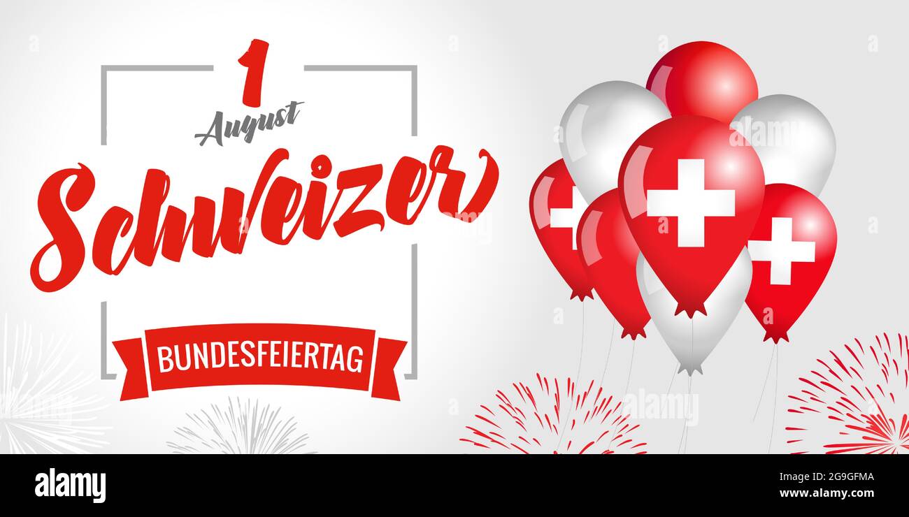 Schweizer bundesfeiertag Stock Vector Images - Alamy