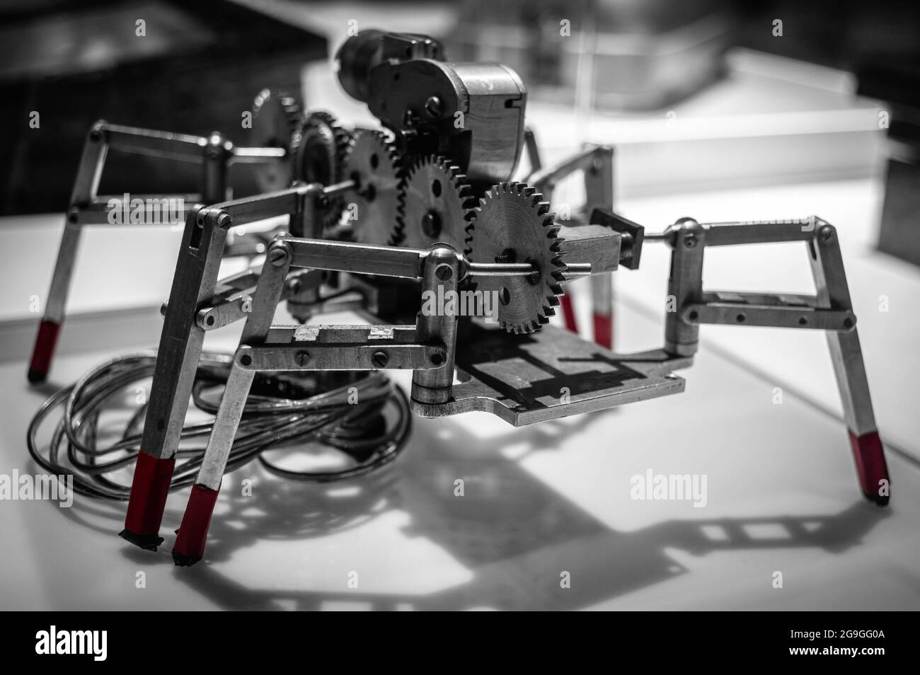 Macro image of a vintage spider-like robot Stock Photo - Alamy