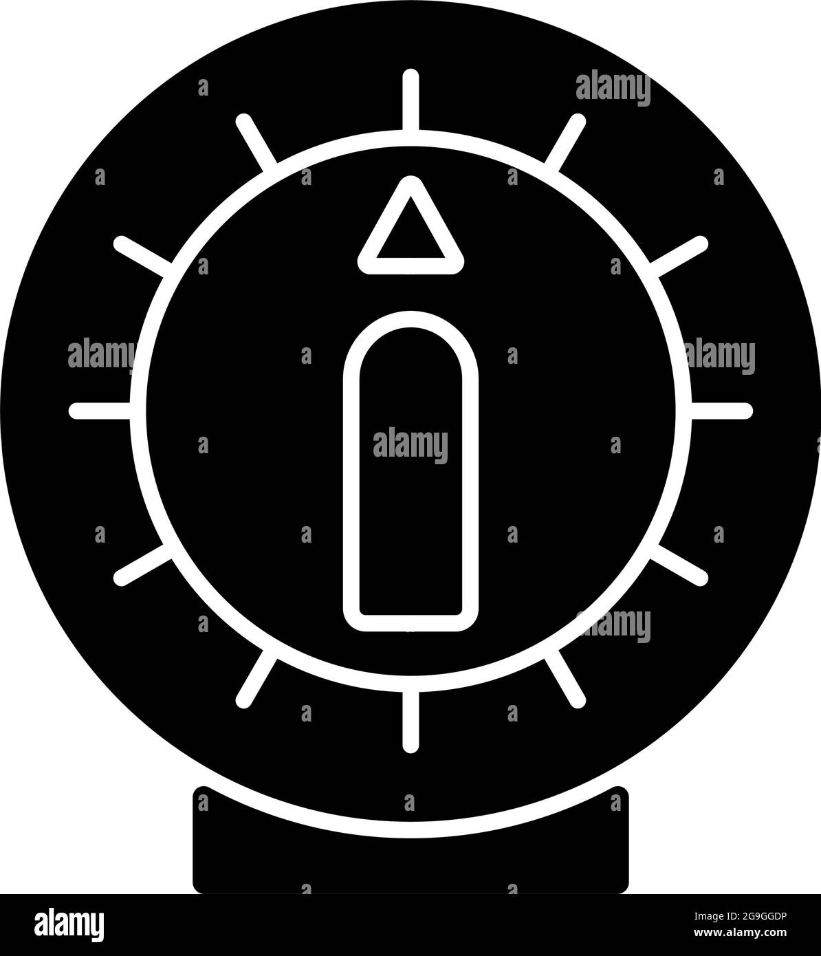 Kitchen timer black glyph icon Stock Vector Image & Art - Alamy