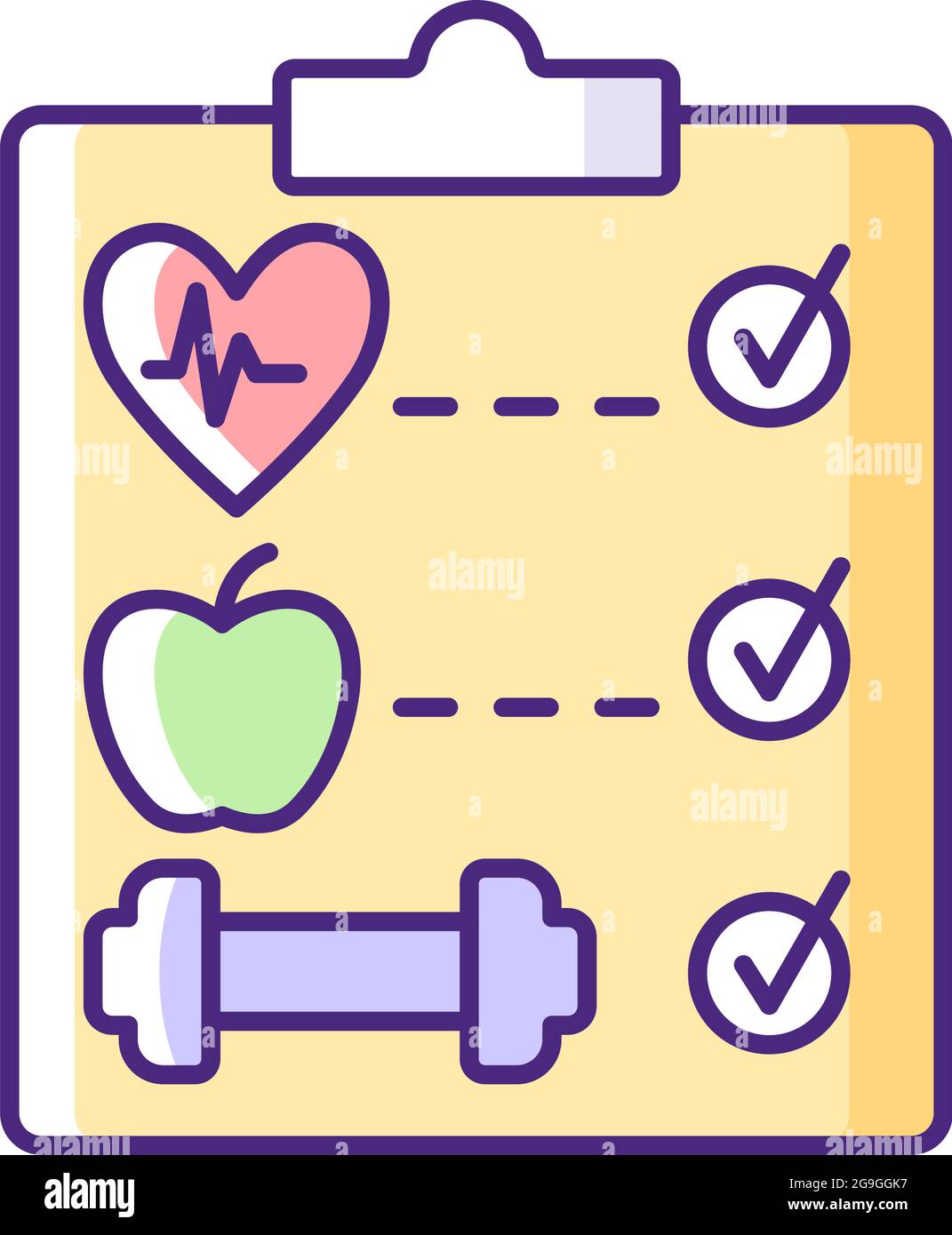 Personal fitness goals Stock Vector Images - Alamy