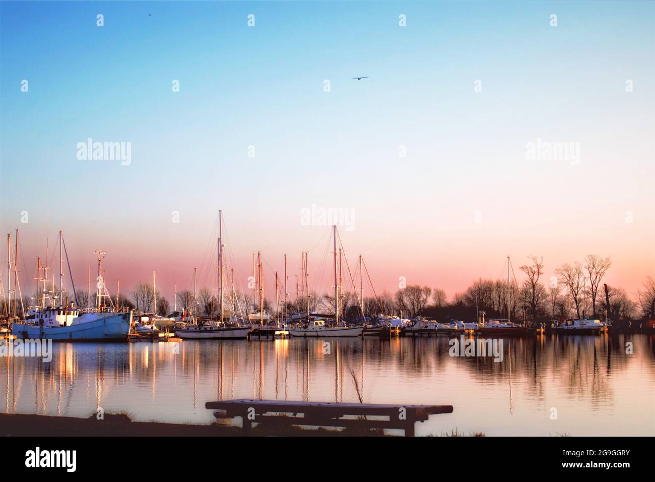 Evening Sunset at Glasson Docks Stock Photo - Alamy