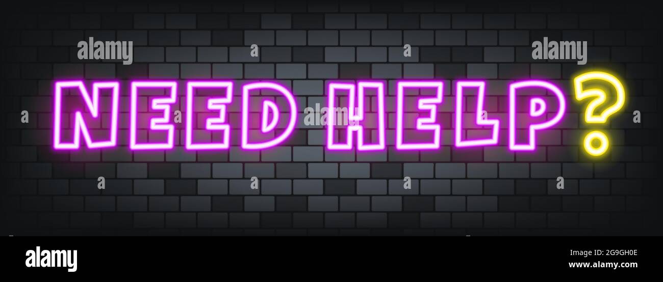 Need help neon text on the stone background. Need help. For business ...