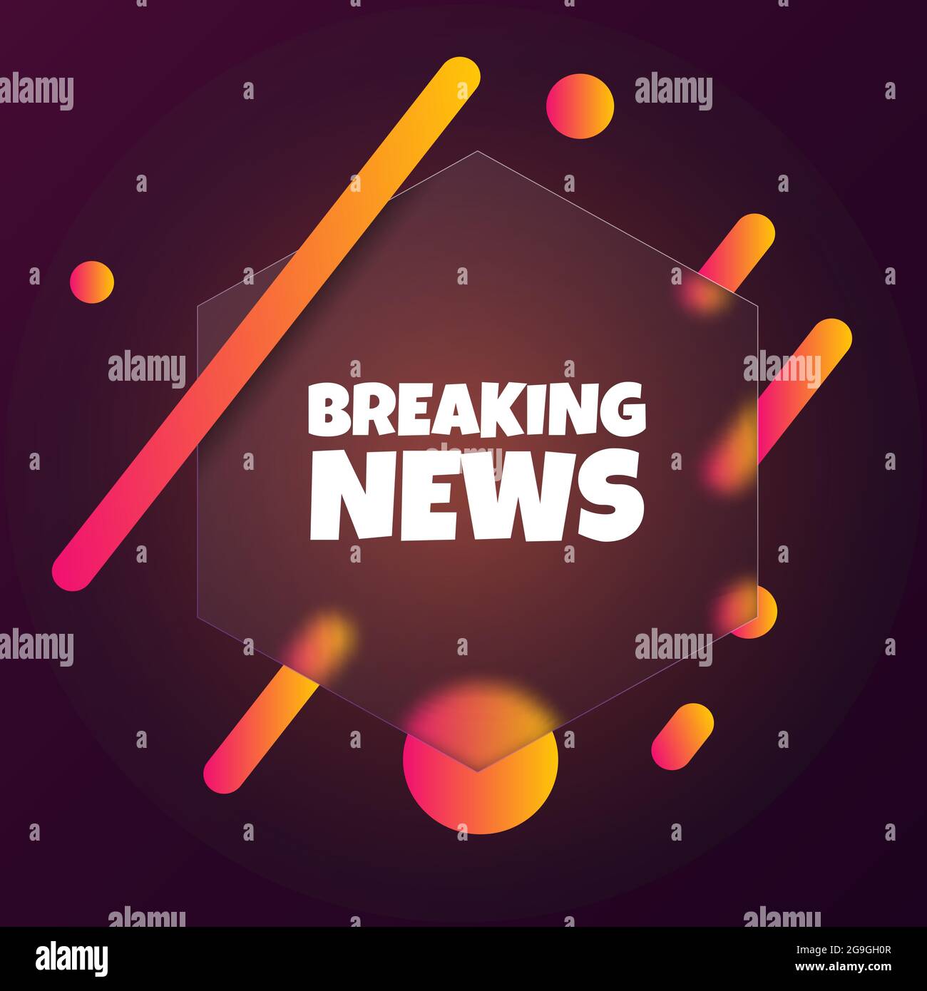 Breaking news. Speech bubble banner with Breaking news text ...