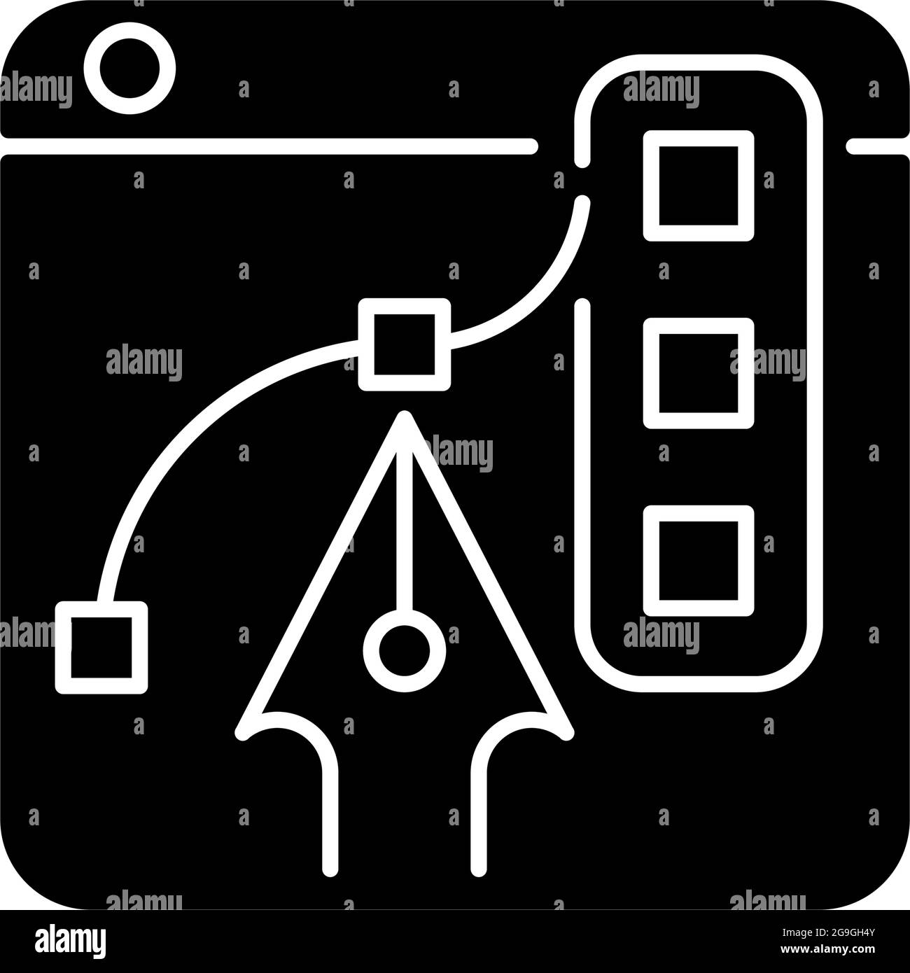 Graphic design platforms icon Cut Out Stock Images & Pictures - Alamy