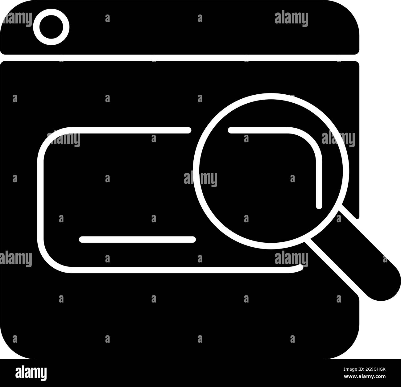 Search engines black glyph icon Stock Vector Image & Art - Alamy
