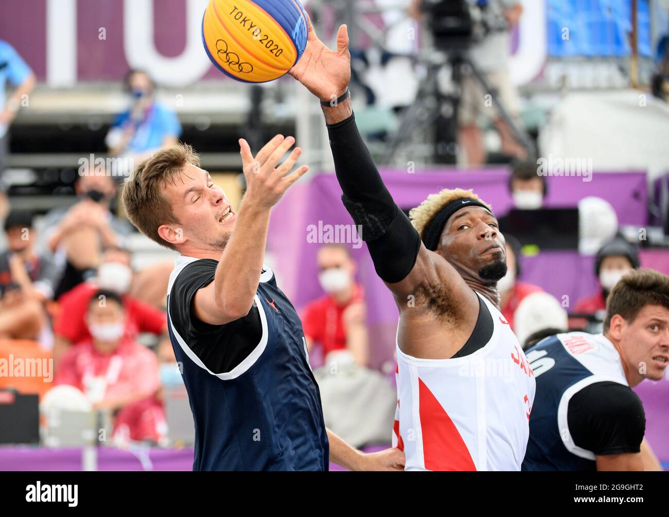 Tokyo, Japan. 26th July, 2021. Ira BROWN (JPN), right, action, duels ...