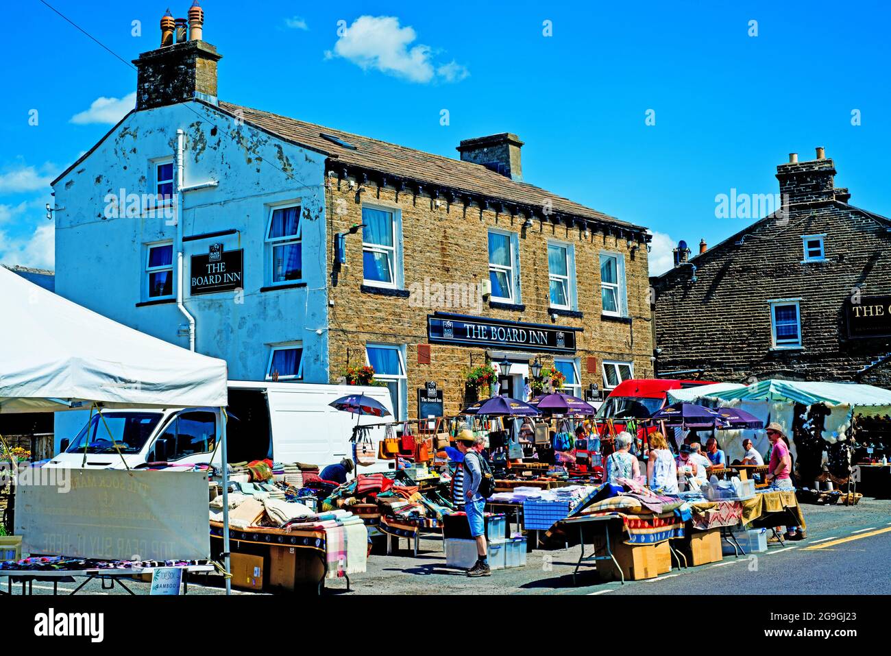 Market Day, Hawes, North Yorkshire, England Stock Photo - Alamy