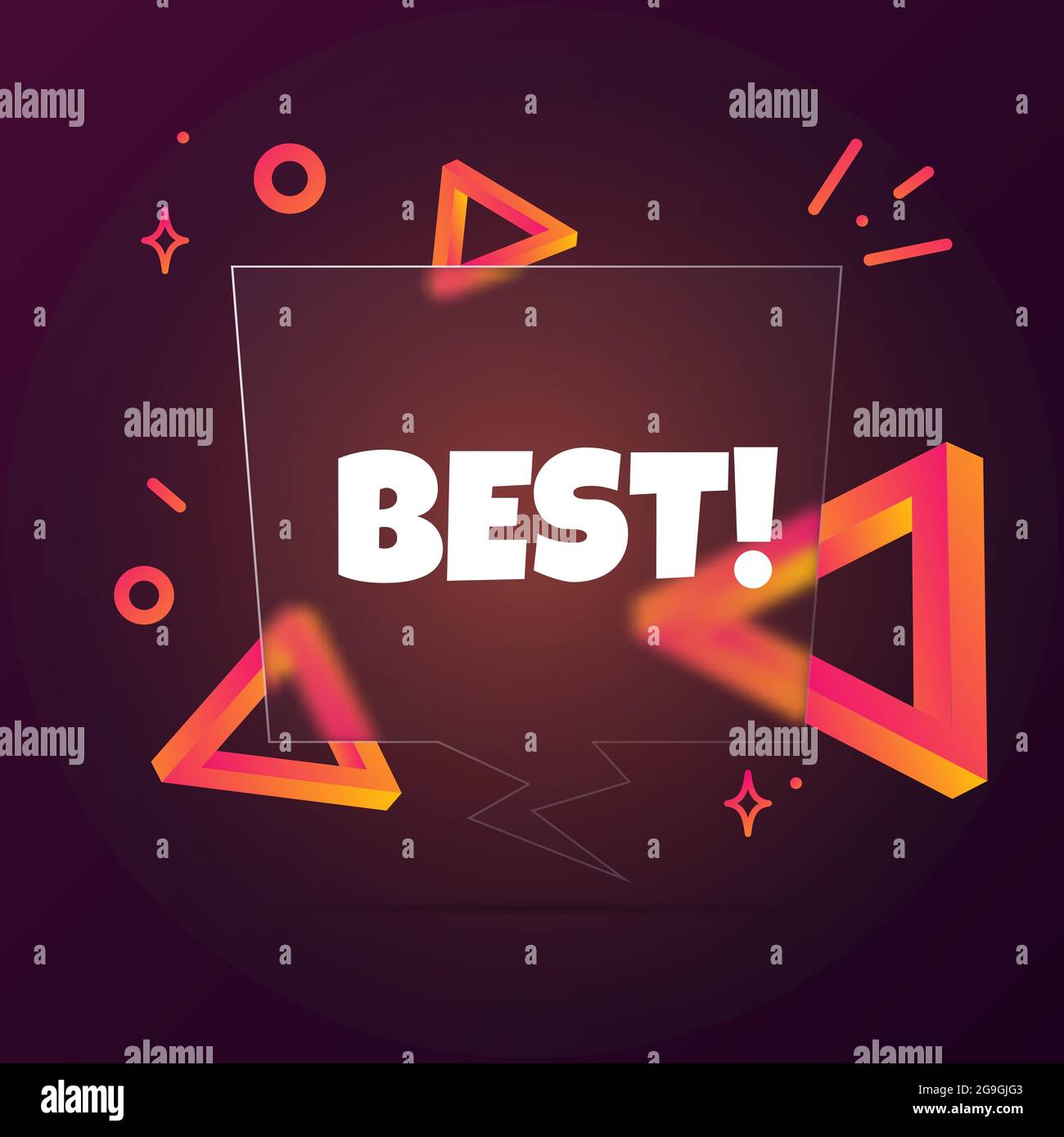 Best Speech Bubble Banner With Best Text Glassmorphism Style For Business Marketing And