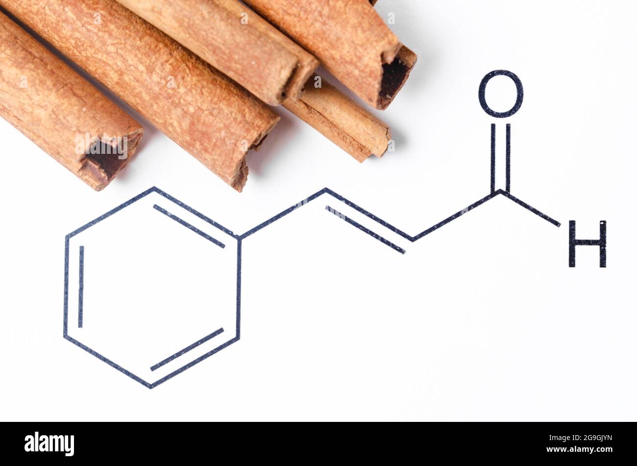 Cinnamaldehyde Condensed Structural Formula