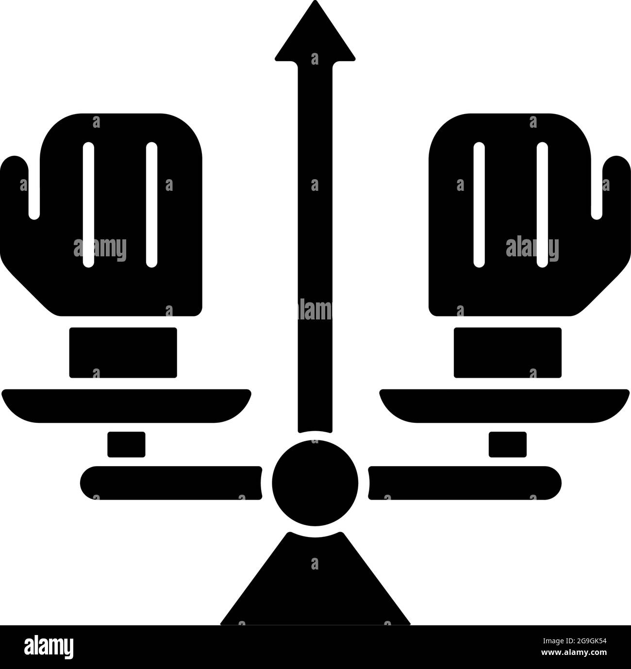 Conflict management black glyph icon Stock Vector Image & Art - Alamy