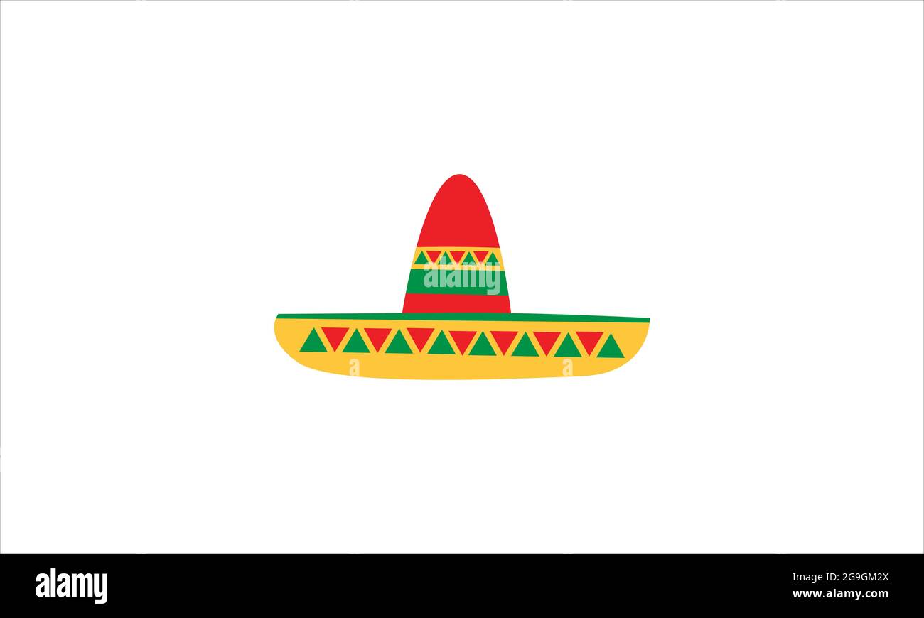 Traditional Mexican hat icon logo design vector illustration Stock ...