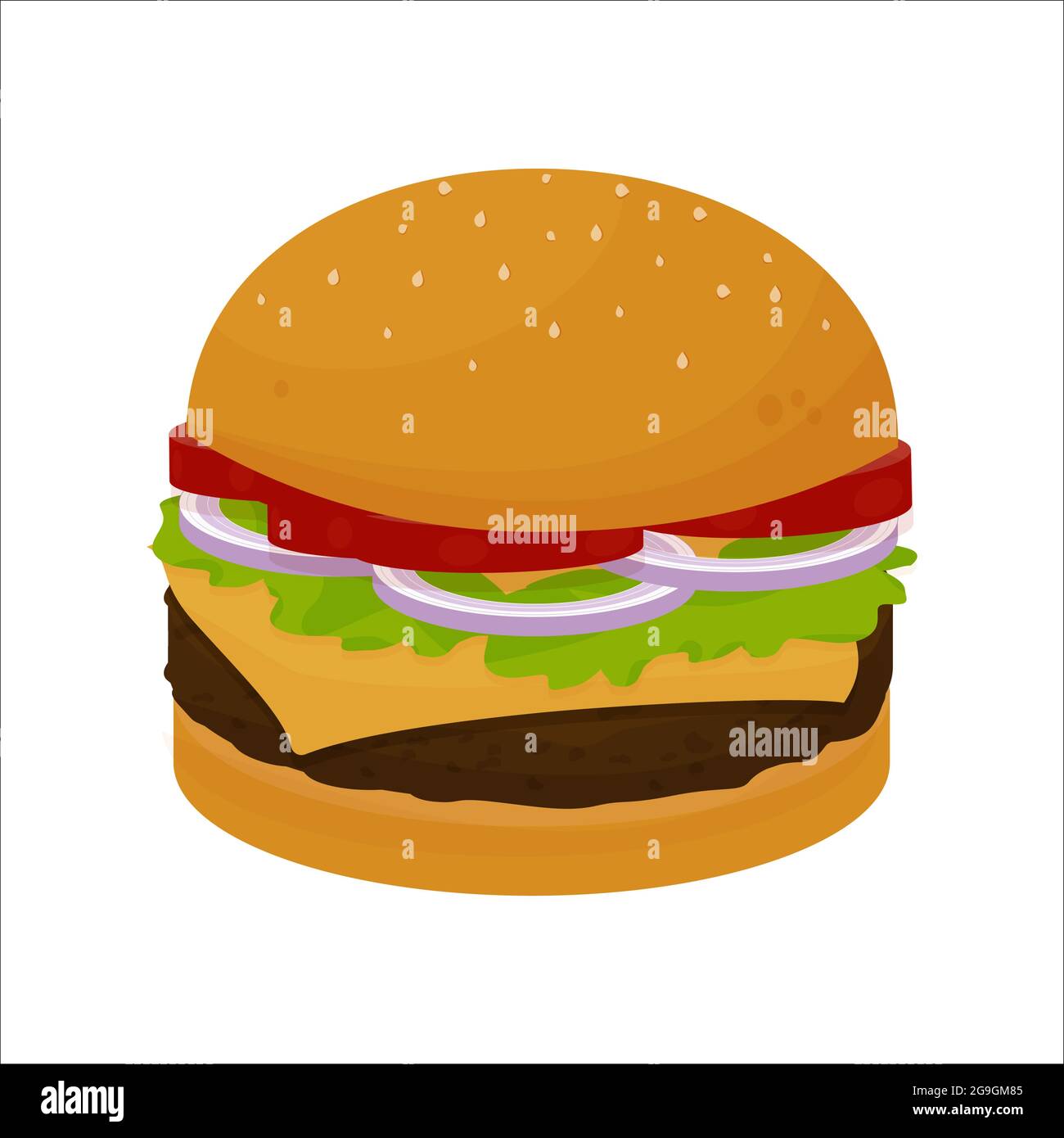 Hamburger icon on white Stock Vector Images - Alamy